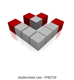 This Group Cubes Stock Illustration 9782719 | Shutterstock