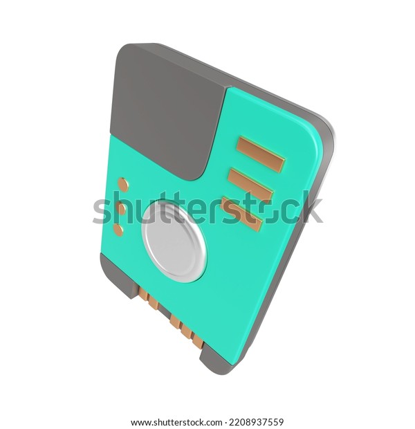 This Hdd 3d Render Illustration Icon Stock Illustration 2208937559 ...