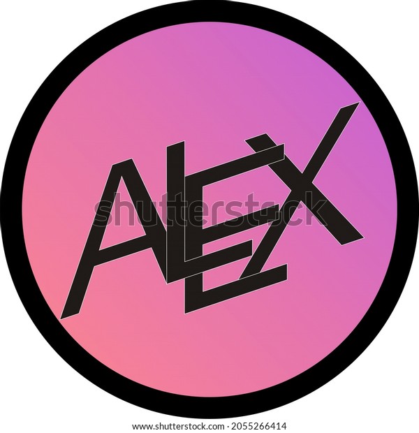 This Name Logo Called Alex This Stock Illustration 2055266414 ...