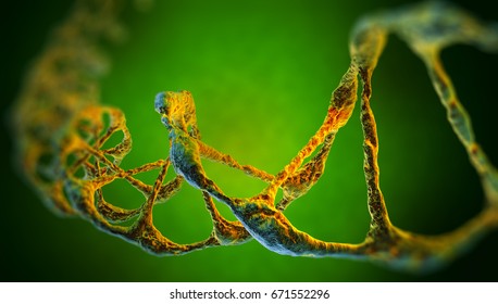 This Scene Viewed Under Microscope Molecules Stock Illustration ...