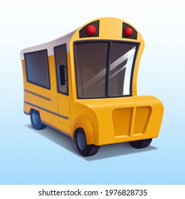 This Sunny School Bus3d Rendering Stock Illustration 1976828735 ...