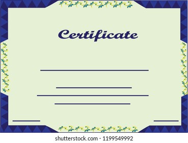 This Template Certificate Stock Illustration 1199549992 | Shutterstock