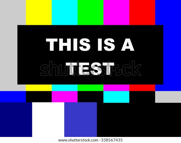 This Test Smpte Color Bars Television Stock Illustration 338567435 ...