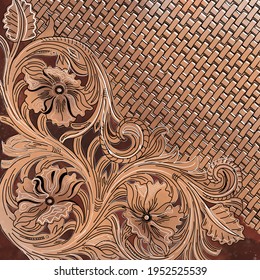 351 Tooled leather background seamless Images, Stock Photos & Vectors ...