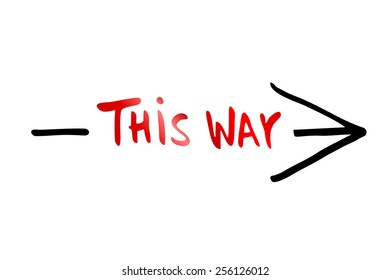 This Way Stock Illustration 256126012 | Shutterstock