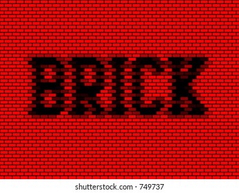 This Word Made Brick Stock Illustration 749737 | Shutterstock