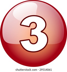 Three Character Button Red 3d 스톡 일러스트 29514061 | Shutterstock