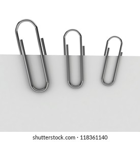 Realistic Paper Clips Vector Set Metal Stock Vector (Royalty Free ...
