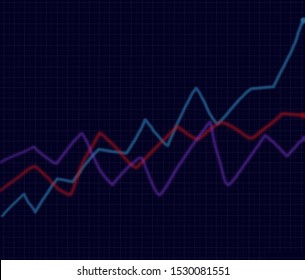 Three Colors Graphical Graph Background Stock Illustration 1530081551