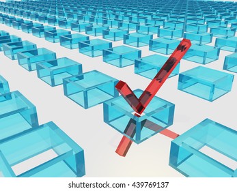 Three Dimension Check Mark 3d Render 库存插图 439769137 | Shutterstock