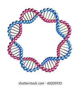 Three Dimensional Dna Stock Illustration 60205933 | Shutterstock