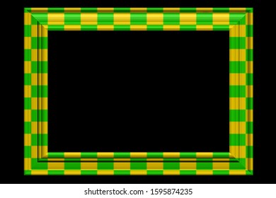 Three Dimensional Frame Illustration Rendered Stock Illustration ...