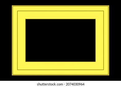 Three Dimensional Frame Illustration Rendered Stock Illustration ...