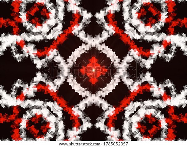 Three Dimensional Graphic Design Highlighted White Stock Illustration ...