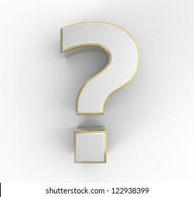 Three Dimensional Question Mark Punctuation Stock Illustration ...