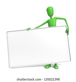 Three Dimensional Render Green 3d Man Stock Illustration 135021398 ...