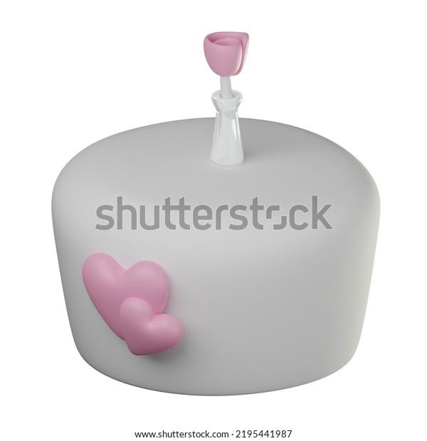 Three Dimensional Table Cute Illustration Stock Illustration 2195441987 ...