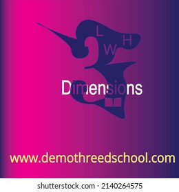 Three Dimensions School Logo Abstract File Stock Illustration ...