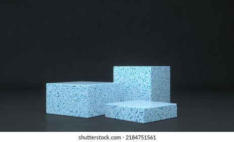 Three Empty Marble Stands Abstract Rough Stock Illustration 2184751561 ...