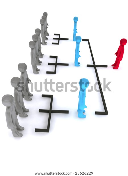 Three Levels Organizational Structure This 3d: стоковая иллюстрация ...
