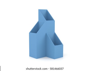 Three Module Stand Display 3d Rendering Stock Illustration 581466037 ...