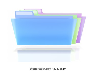 Blue Folder Icon Stock Vector (Royalty Free) 116666533 | Shutterstock