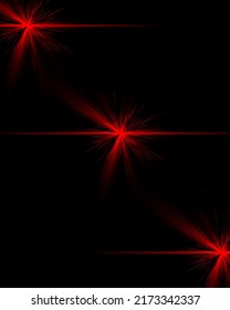 Three Rays Light Red Color On Stock Illustration 2173342337 | Shutterstock