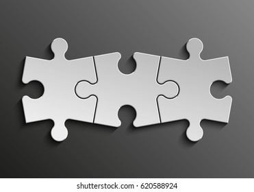 Set Puzzle Pieces Texture Mosaic Infographic: เวกเตอร์สต็อก (ปลอดค่า ...