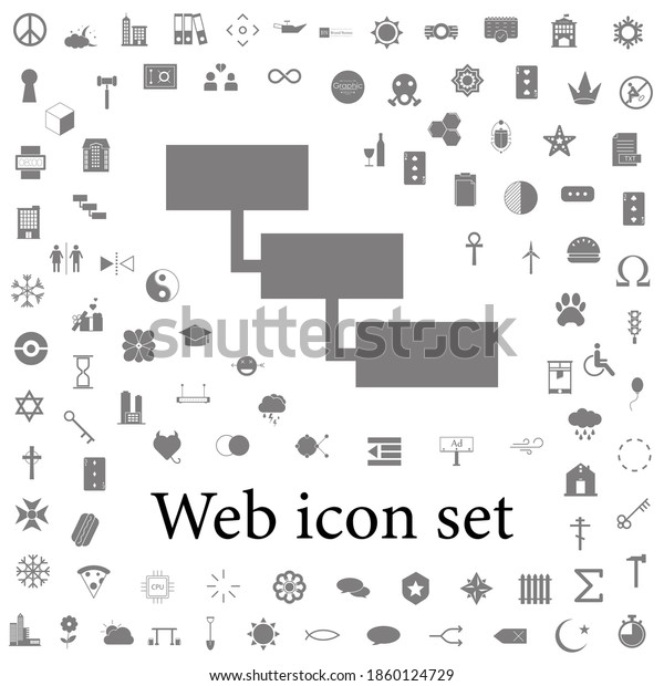 Three Steps List Slide Template Icon Stock Illustration 1860124729 ...