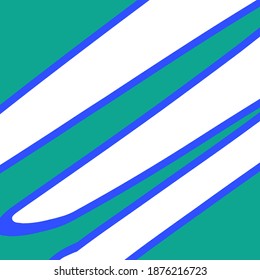 Three White Stripes Simple Abstract Art Stock Illustration 1876216723 ...