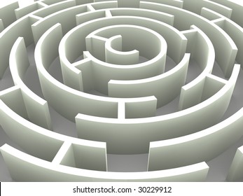 Threedimensional Graphic Image Labyrinth 3d Stock Illustration 30229912 ...