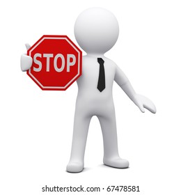 6,428 3d man stop Images, Stock Photos & Vectors | Shutterstock