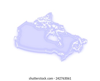 Threedimensional Map Canada 3d Stock Illustration 242763061 | Shutterstock