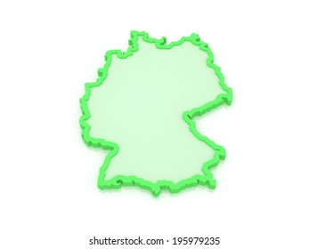 Threedimensional Map Germany 3d Stock Illustration 195979235 | Shutterstock