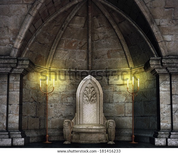 Throne Hall Castle Backdrop Stock Illustration 181416233 | Shutterstock
