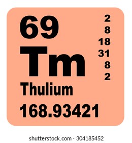 Thulium Periodic Table Elements Stock Illustration 627174956 | Shutterstock