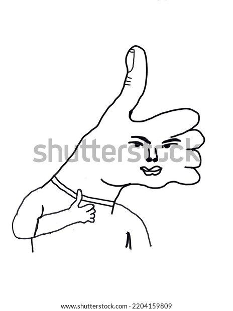 Thumb Meme Thumb Stock Illustration 2204159809 | Shutterstock