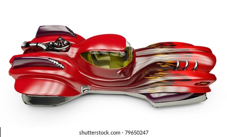 Thunder Fire Car Top Side View Stock Illustration 79650247