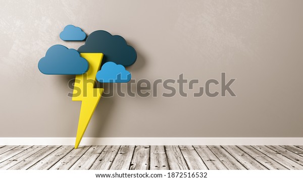 Thunderstorm Thunder Clouds 3d Shapes On Stock Illustration 1872516532 ...