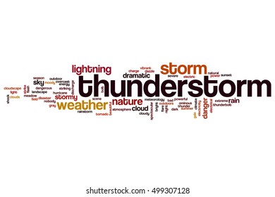 Thunderstorm Word Cloud Concept Stock Illustration 499307128 | Shutterstock