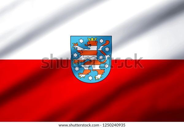 Thuringia Germany Modern Realistic Closeup 3d Stock Illustration ...