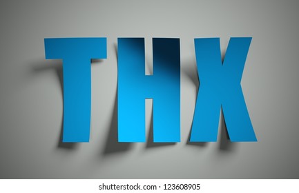 Thx Cut Paper Background Stock Illustration 123608905 | Shutterstock