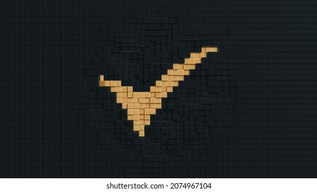 헥사곤.3D 렌더링으로 만든 틱 스톡 일러스트 2074967104 | Shutterstock