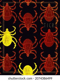 Tick Pattern On Black Background Stock Illustration 2074386499 ...