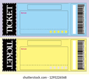 Ticket Clean Version Stock Illustration 1295226568 | Shutterstock