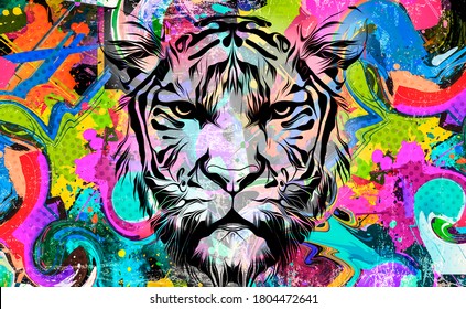 2,743 Tiger graffiti Images, Stock Photos & Vectors | Shutterstock