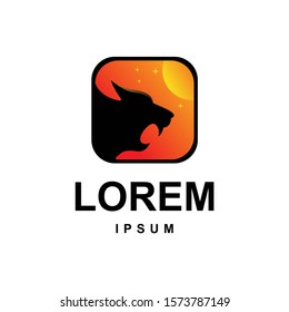 Tiger Square Logo Design Stock Illustration 1573787149 | Shutterstock