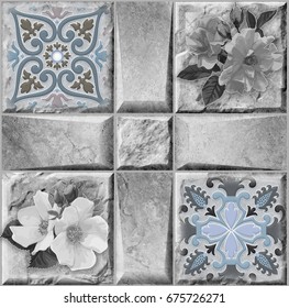 Tile Design Background Stock Illustration 675726271