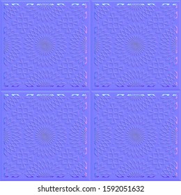 Tile Floor Texture Seamless Normal Map Stock Illustration 1592051632