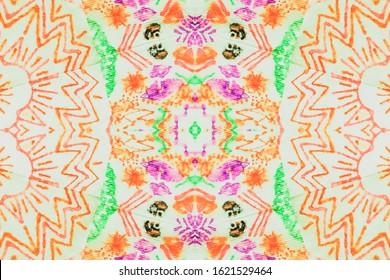 Tile Pattern Fluorescent Tribe Pale Ethnic Stock Illustration ...